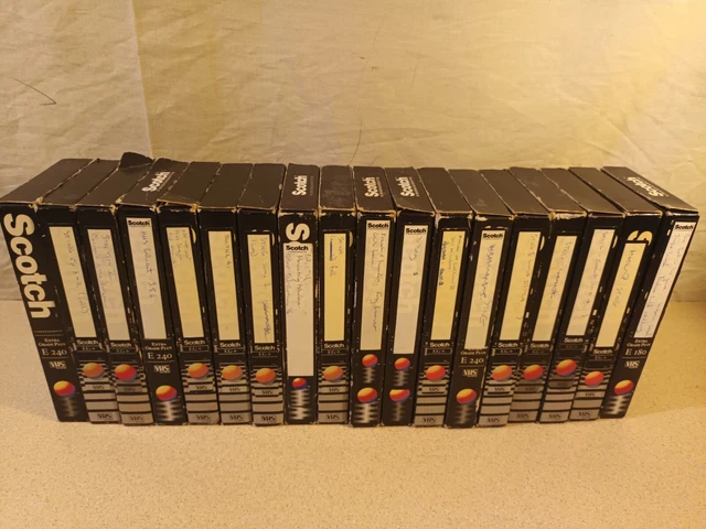 USED VHS VIDEO Cassette Tape Blank, ( 18 in this Lot ) Scotch C £15.00 ...