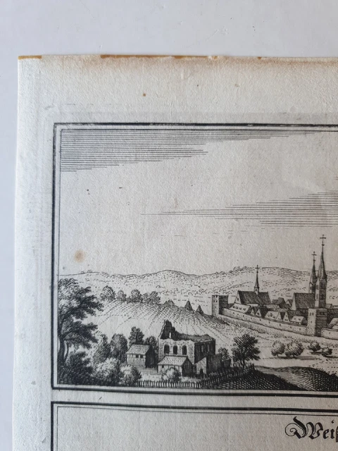 ORIGINAL MERIAN KUPFERSTICH Villingen Weißenstein Wildberg 1650 engraving EUR 120,00 - PicClick DE