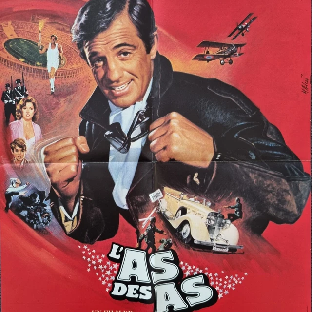 L'AS DES AS Affiche Originale Cinéma Belmondo Oury 1982 EUR 9,00 ...