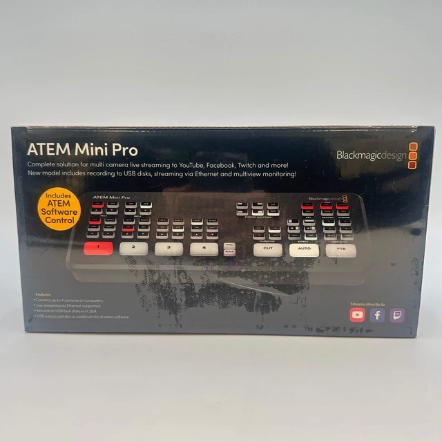 NEW BLACKMAGIC DESIGN ATEM Mini Pro HDMI Live Stream Switcher ...