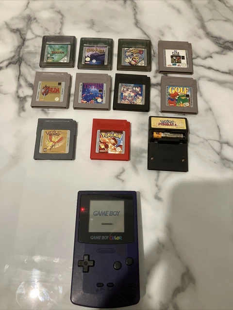 GAME BOY COLOUR With Games Including Pokémon Gold/red And Pinball £100. ...