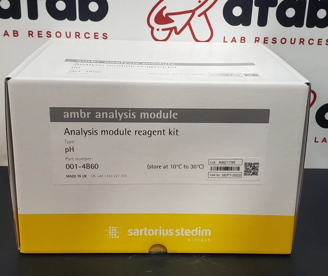 SARTORIUS AMBR ANALYSIS Module pH Reagent Kit - 001-04B60 $320.00 ...