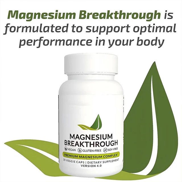 MAGNESIUM BREAKTHROUGH MAGNESIUM Glycinate Supplements Version 4.0 - 30 ...