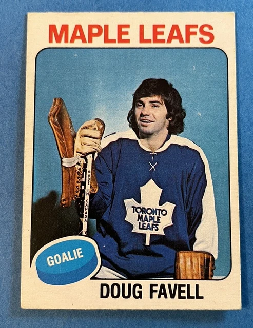 1975-76 O-PEE-CHEE #381 Doug Favell Toronto Maple Leafs LNH vintage OPC ...