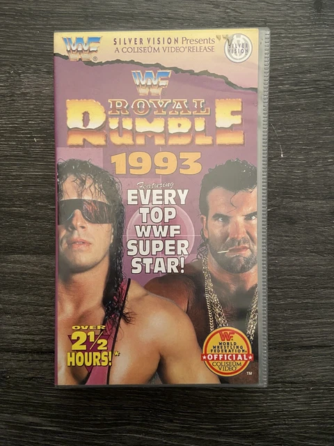 WWF ROYAL RUMBLE 1993 VHS Tape Bret Hart Vs Razor Ramon Shawn Michaels ...