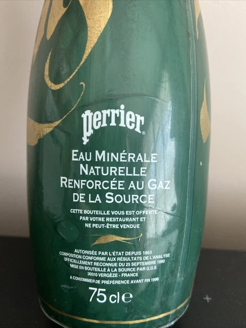 ANCIENNE BOUTEILLE PERRIER 75cl Menu De Fete Vintage Collection hors ...