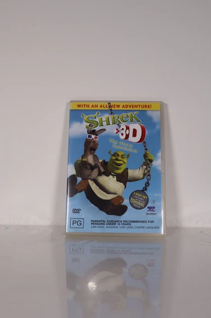 SHREK 3D DVD The Story Continues All New Adventures Region 4 Like New £ ...