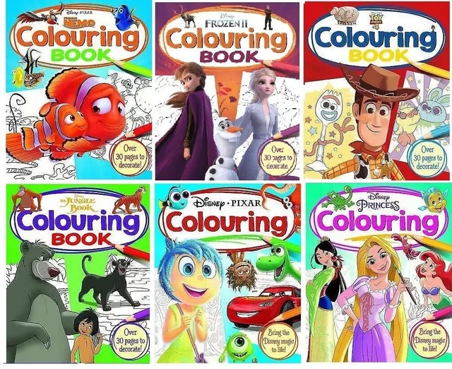 NEW - DISNEY COLOURING FUN Disney animals, Toy Story, Frozen, Nemo ...