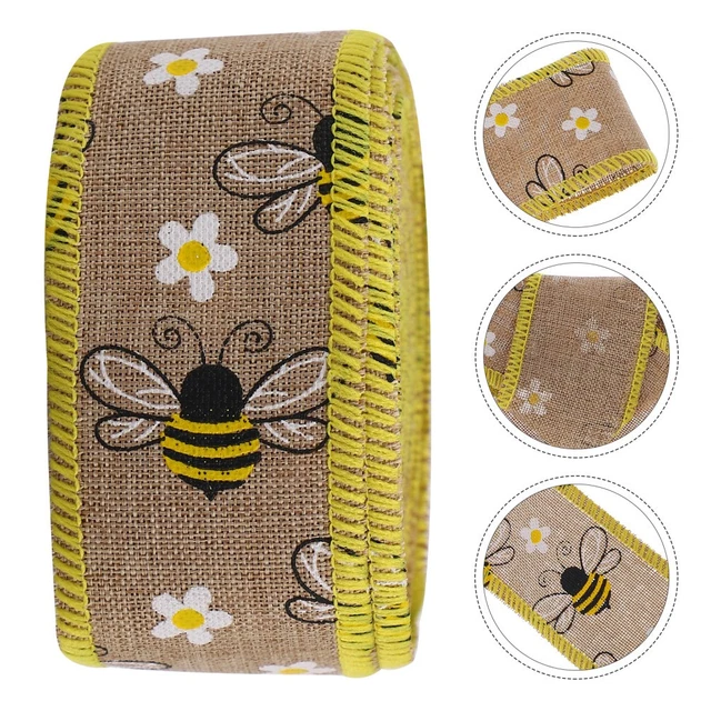 GIFT PACKING RIBBON Flower Packaging Wrapped Edges Banquet Bee Wrapping ...