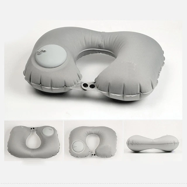 2 PCS INFLATABLE Pillow Travel Plane Small for Airplane Sleeping $24.73 ...
