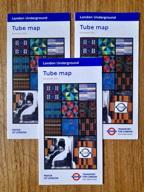 TFL TUBE MAP (December 2024) x3 £2.00 - PicClick UK