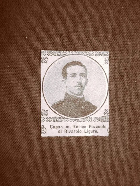 WW1 PRIMA GUERRA mondiale 1914-1918 Caduto Enrico Pozzuolo di Rivarolo ...