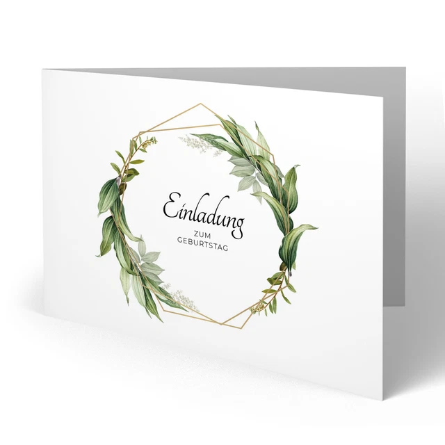 EINLADUNGSKARTEN ZUM GEBURTSTAG Einladung Karte runder 18 20 30 40 50 60 70 80 EUR 25,00 ...