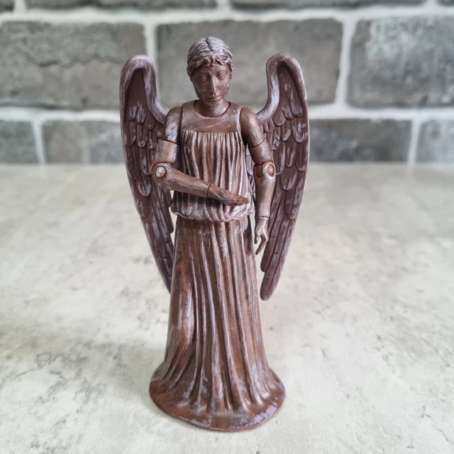 DOCTOR WHO WEEPING Angel Bronze Brown with Calm Face Dr Character 5.5 ...