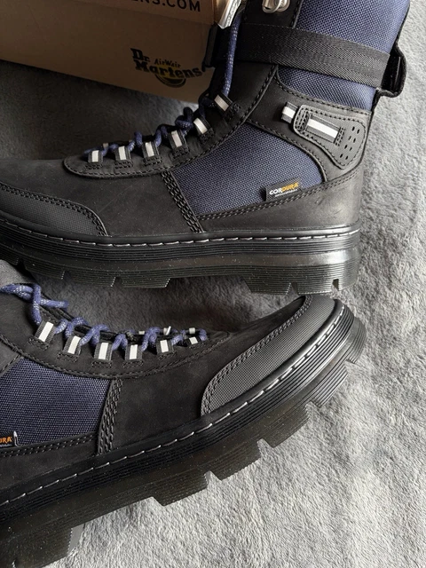 DR. MARTENS COMBS Tech WX Cordura Ankle Boots Black Midnight Blue Size ...