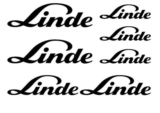 LINDE 7 MAL aufkleber sticker gabelstapler forklift 7 Stücke Pieces EUR ...