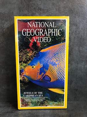 VHS TAPE - National Geographic Video Jewels Of The Caribbean Sea 1994 ...