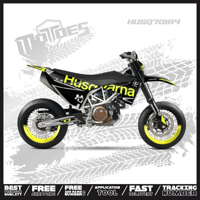 FIT : HUSQVARNA 701 2016-2024 Supermoto Fluo Decal Graphic Kit [Action ...