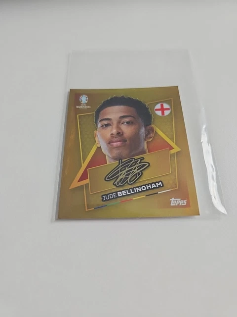 TOPPS EURO 2024 - ENG SP Jude Bellingham without signature - SP gold ...