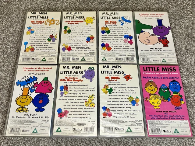 MR MEN AND Little Miss Vintage VHS Collection Bundle X8 Tapes VGC £16. ...