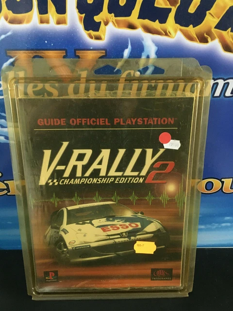 GUIDE V RALLY 2 SONY PLAYSTATION PS1 BLISTER RIGIDE neuf new sealed neu ...