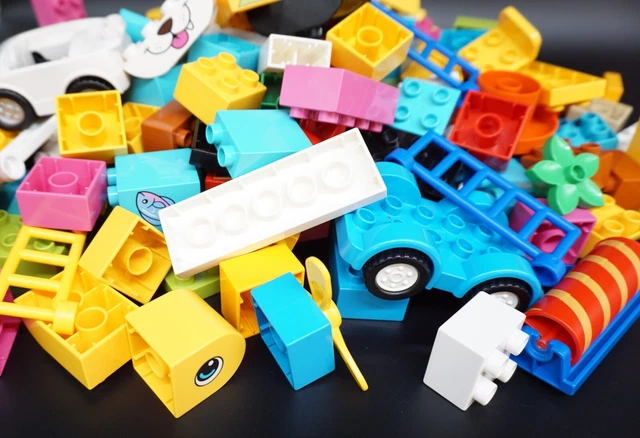 LEGO DUPLO BRICKS Mix Mixed 2 Plates 4 Special Bricks Colors Starter ...