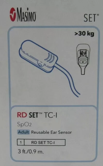 MASIMO RD SET TC-I Adult Reusable Ear Sensor REF 4053 $99.99 - PicClick