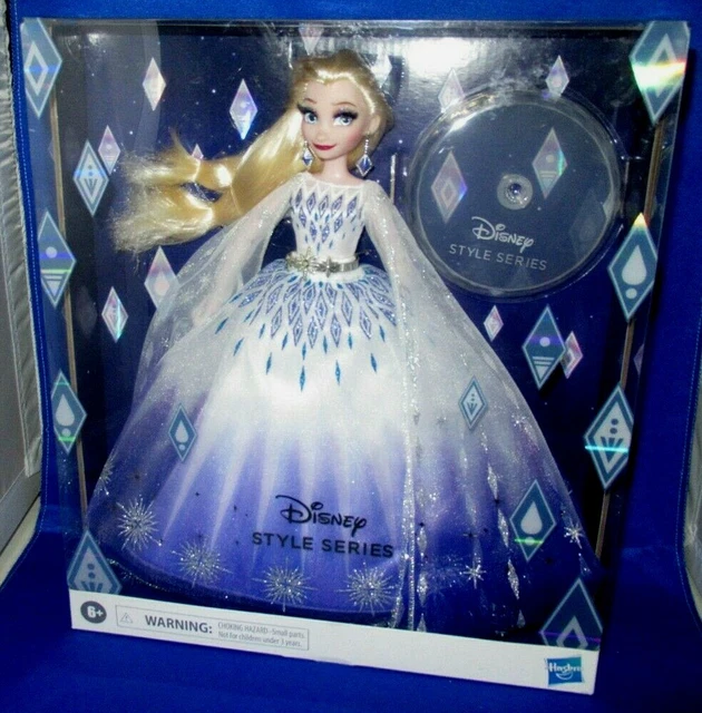 DISNEY PRINCESS STYLE Series Holiday Frozen 2 Queen Elsa Collector Doll ...
