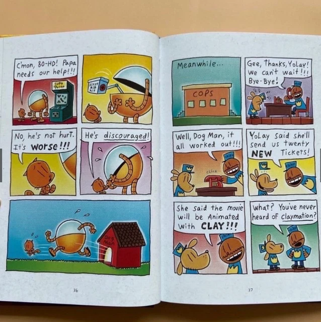 DOG MAN SERIES 14 books Hardcover Set dogman Children's Collection by ...