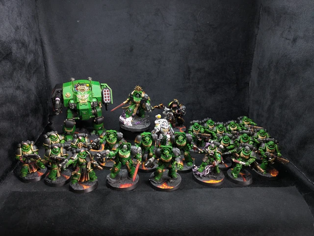 WARHAMMER 40K SALAMANDERS Primaris Space Marines Army Leviathan Pro ...
