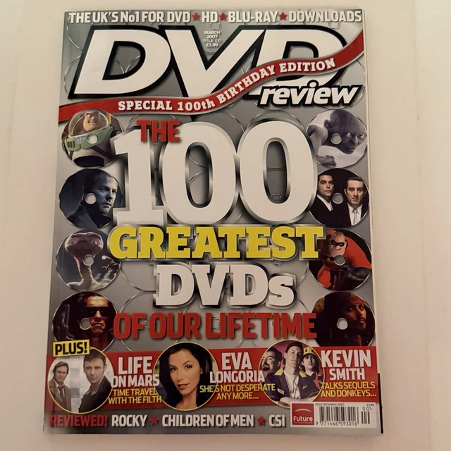 DVD REVIEW MAGAZINE Issue 100 - 100 Greatest DVDs Birthday Edition ...