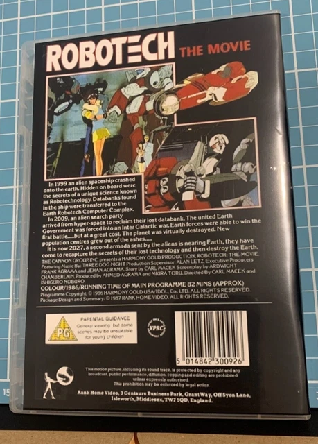 ROBOTECH THE MOVIE 1986 - DVD Cannon Films - THE UNTOLD STORY - Region ...