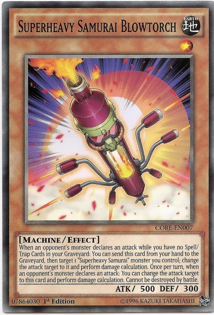 SUPERHEAVY SAMURAI BLOWTORCH CORE-EN007 Common Yu-Gi-Oh Card 1st Edition New EUR 1,15 - PicClick FR