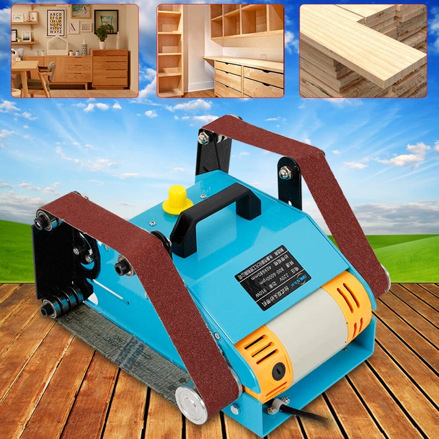 DOUBLE AXLE ELECTRIC belt grinder grinding belt grinder 6000RPM 950W £ ...