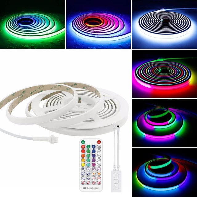 12V IP68 RGBIC COB LED Strip Waterproof WS2811 Addressable 720Leds/m ...