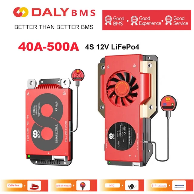 DALY SMART BMS 4S 12V 40A 60A 100A 300A 400A 500A LiFePo4 Battery BMS Bluetooth £135.90 ...