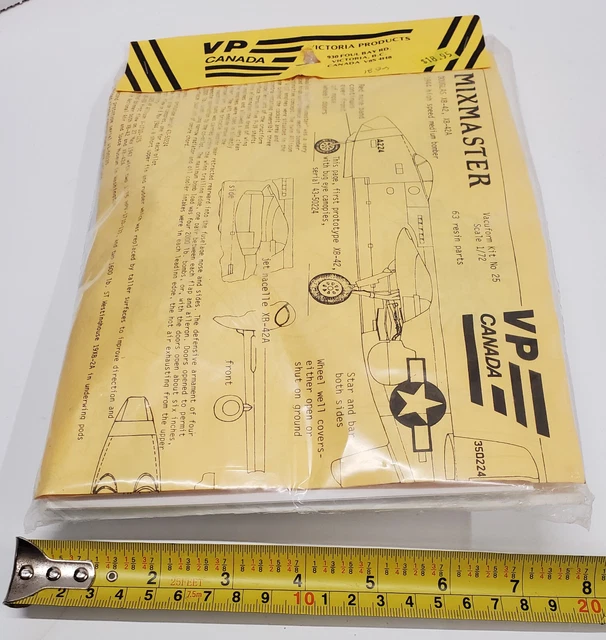 VICTORIA PRODUCTS MIXMASTER Douglas XB-42 Vacuform Model Airplane 1:72 ...
