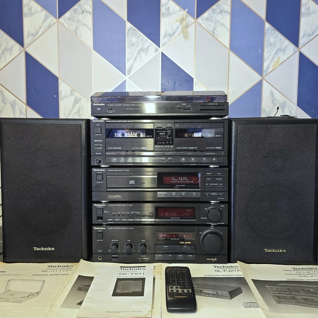 TECHNICS SU-X101 VINTAGE Hi-Fi Stereo Stack System SB-F911 Speakers ...