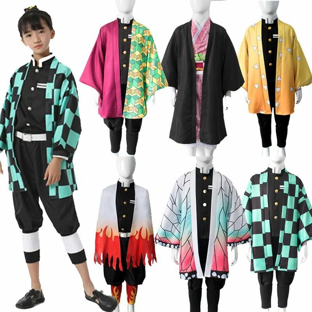 DEMON SLAYER COSPLAY Kids Kimetsu No Yaiba Nezuko Costume Outfits Girls ...
