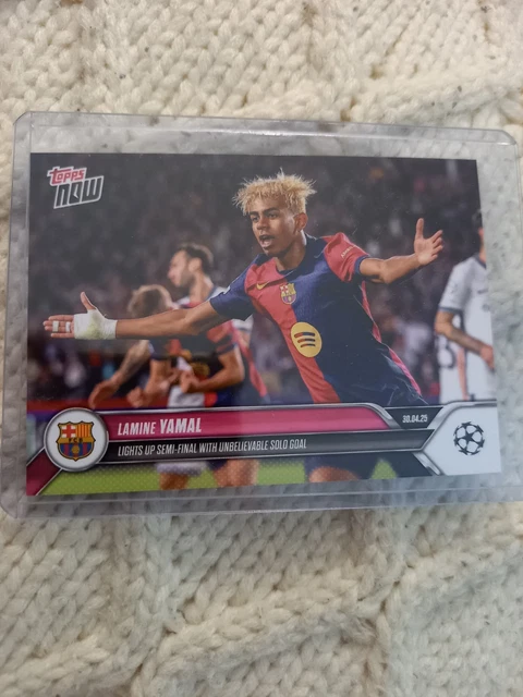 TOPPS LAMINE YAMAL Barça 148 champions league 2025 trading card ...