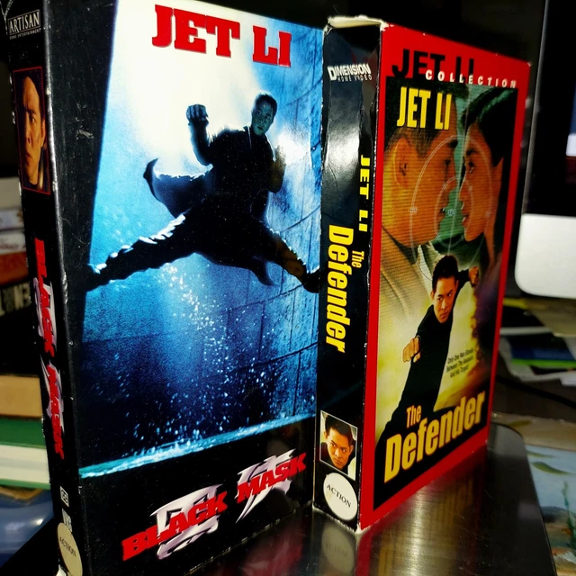 JET LI BLACK MASK / THE DEFENDER VHS Kung Fu action classic vintage £1. ...