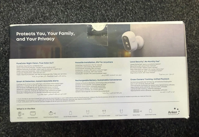 EUFY SECURITY EUFYCAM C35 2-Cam Kit, Wireless Security Indoor/Outdoor ...