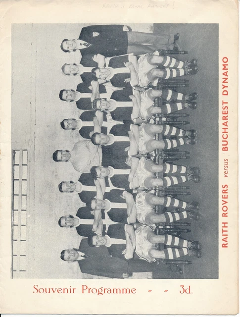 RAITH ROVERS V Royal Antwerp Belgium (Friendly) 1957/1958 - Football ...