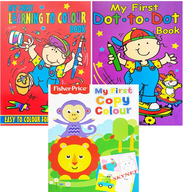 CHILDRENS MY FIRST LEARNING TO COLOUR Colouring Books Book Preschool ...