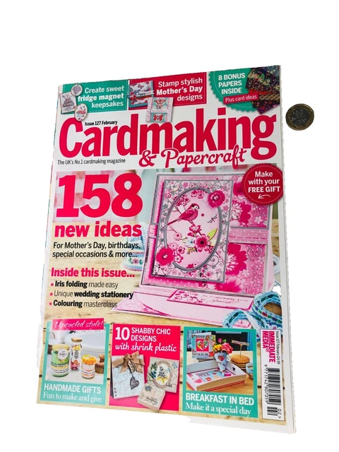 MAGAZINE CARD MAKING & Papercraft Craft Mag Issue 127 February nfb £7. ...