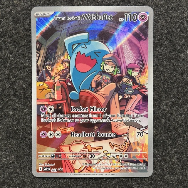 POKÉMON TEAM ROCKET’S Wobbuffet SVP203 Destined Rivals ETB Promo Near ...