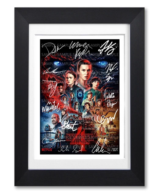 STRANGER THINGS SEASON 4 Full Cast Signed Tv Show Poster Photo ...