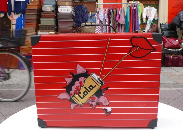 COLA BERMAS VALISE lèvres rouges années 80 vrai vintage années 80 ...