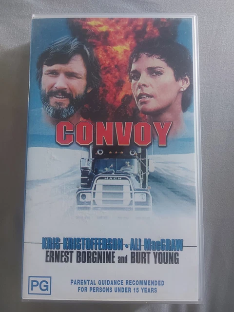 CONVOY VHS VIDEO Tape Kris Kristofferson Ali MacGraw Ernest Borgnine ...
