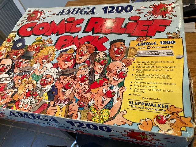 RARE COMMODORE AMIGA 1200 computer Red Nose Comic Relief Edition £411. ...